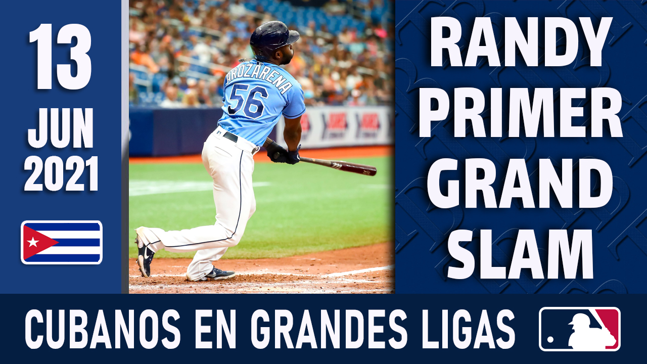 Randy Arozarena y su primer grand slam en las Mayores